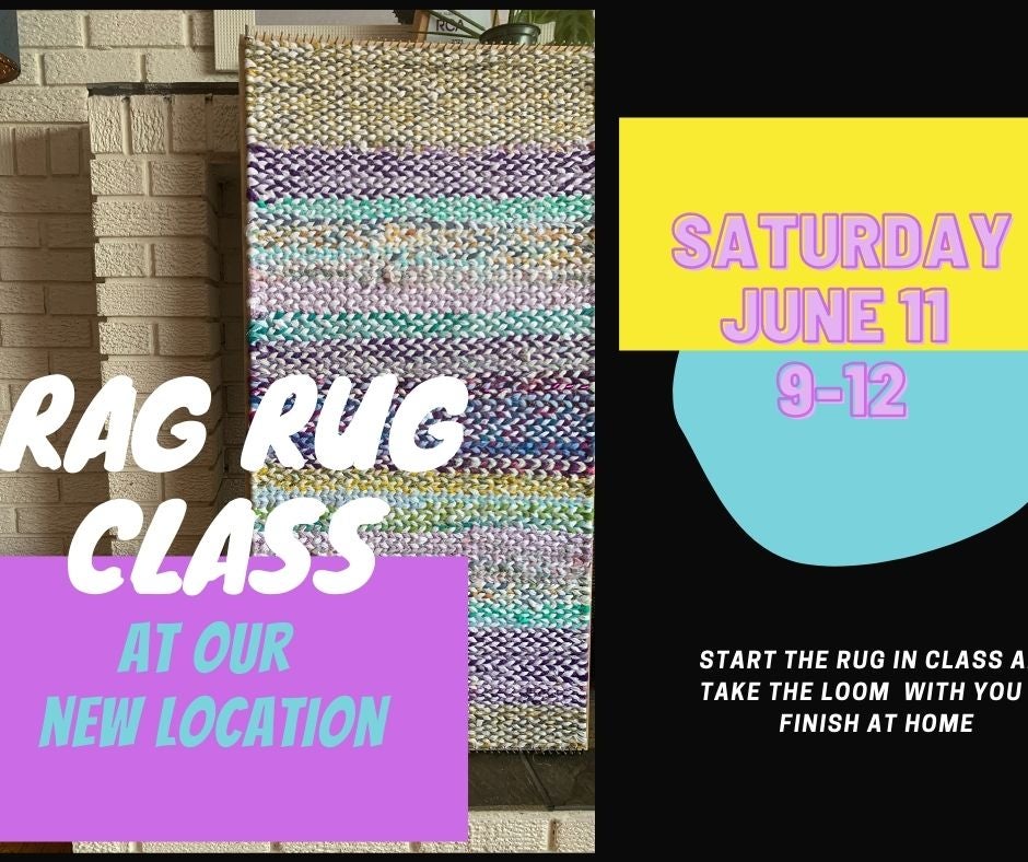 Edmonton weaving class. Make a woven rag rug using the twining method ...